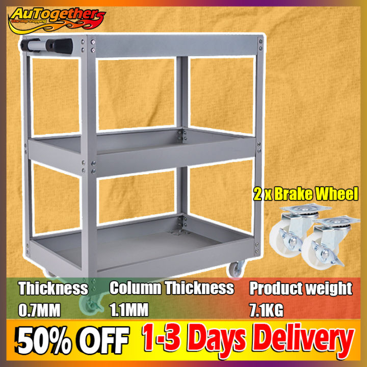 【COD】Tool Storage & Shelving 3 Layer Trolley Tool Box Storage Cart ...