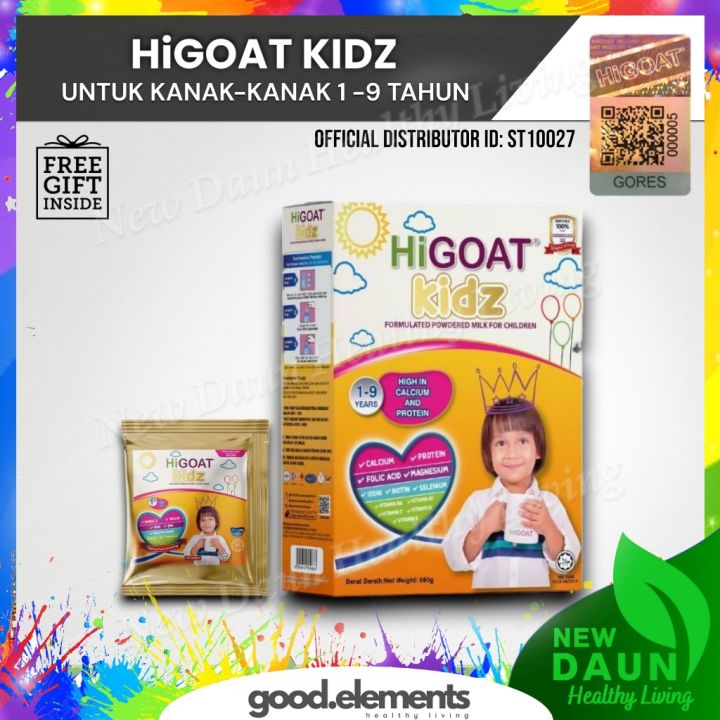 HiGOAT Hi Goat Kidz 1 - 9 Powdered Milk (680g) Susu Kambing Kanak-kanak ...