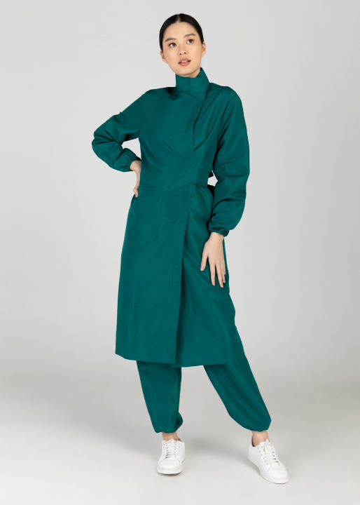 "FASHIONABLE" TEAL GREEN PPE Gown ONLY - Lab Gown - Isolation Gown ...