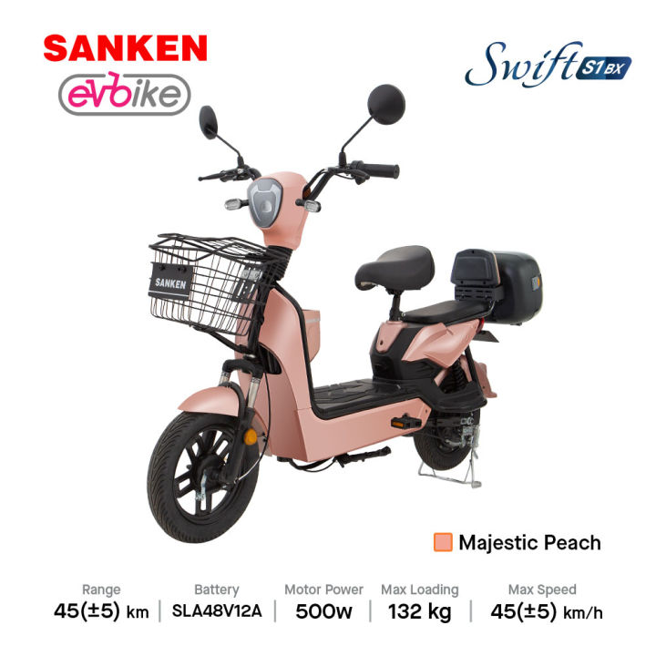 Sanken Sepeda Listrik Ev Bike Swift-S1 Electric Bike 500 Watt Majestic ...