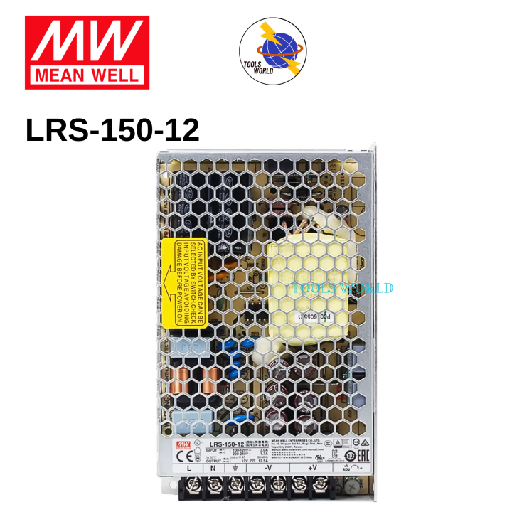 Mean Well LRS-150-12 12V 150W 12.5A Meanwell Power Supply ~ Original ~ 1 Year Warranty | Lazada