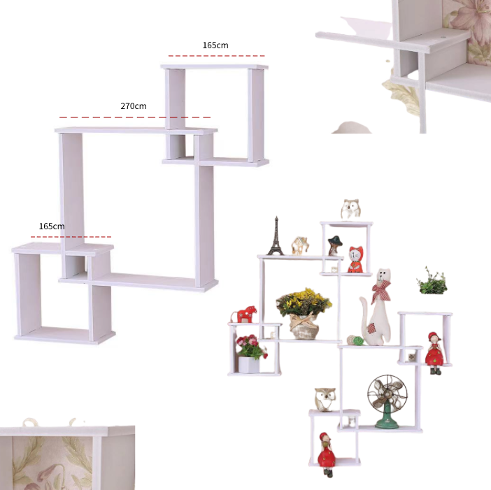 Shelves on The Wall, Stylish Creative Display Racks, Background Wall ...