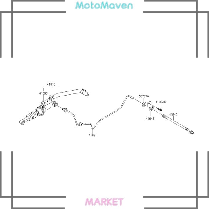 MotoMaven SUR.MOTOR 41610H7100 Clutch Master Cylinder for Kia Soluto ...