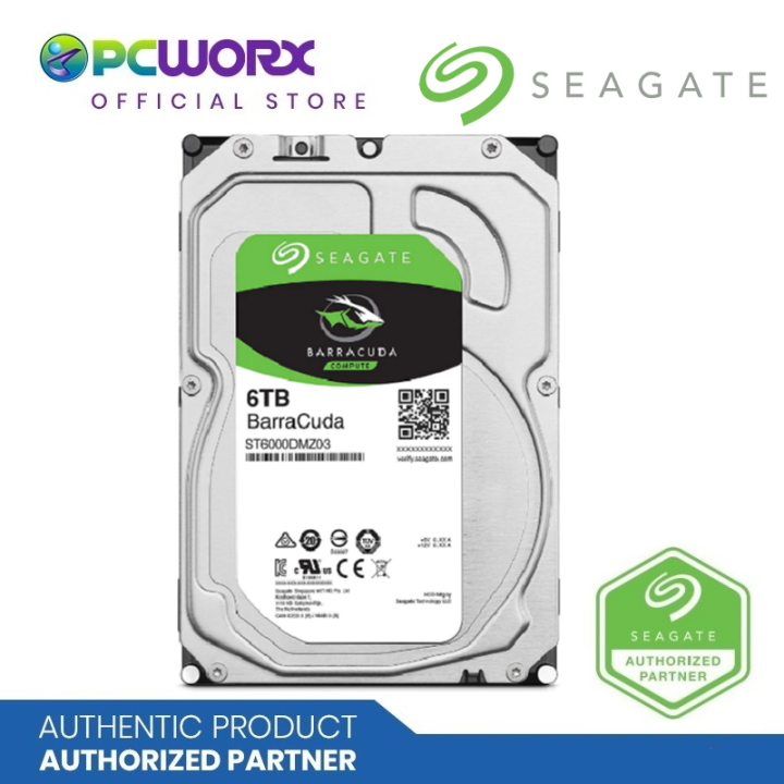 Seagate 6TB ST6000DM003 Barracuda 3.5 Sata 5400RPM Hard Disk Drive ...