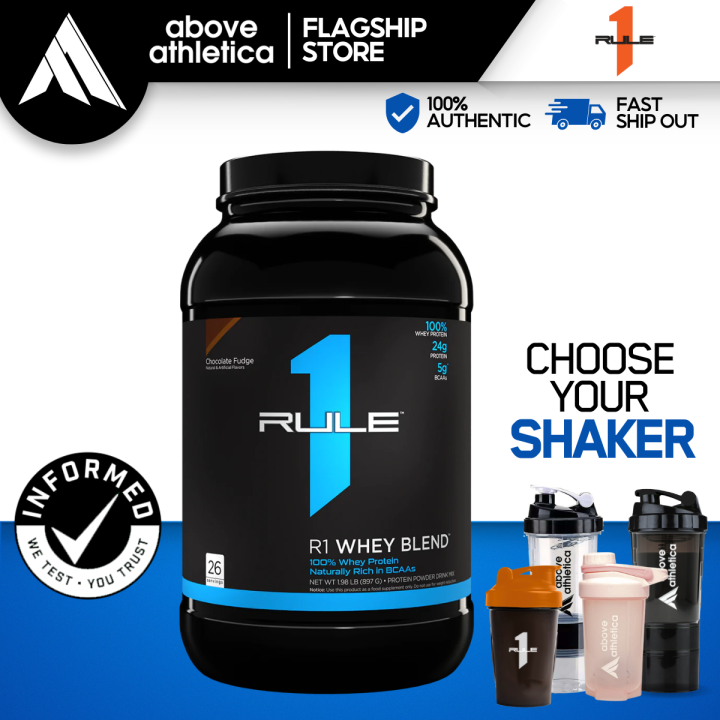 Rule 1 R1 Whey Protein Blend Powder 2Lbs With Naturally Occurring BCAA ...