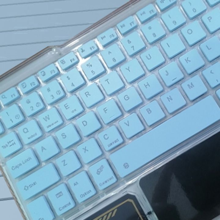 Wireless Touch Keyboard Backlit Keyboard RGB Keypad Transparent Crystal ...