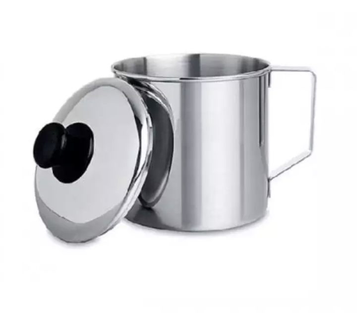 ZEBRA SUS304 S/Steel Drinking Mug W/Lid 14cm 泰国斑马牌 14cm钢盖水杯 | Lazada