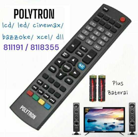 DIJAMIN LANGSUNG KONEK - REMOT REMOTE TV LCD LED POLYTRON 81I191 ...