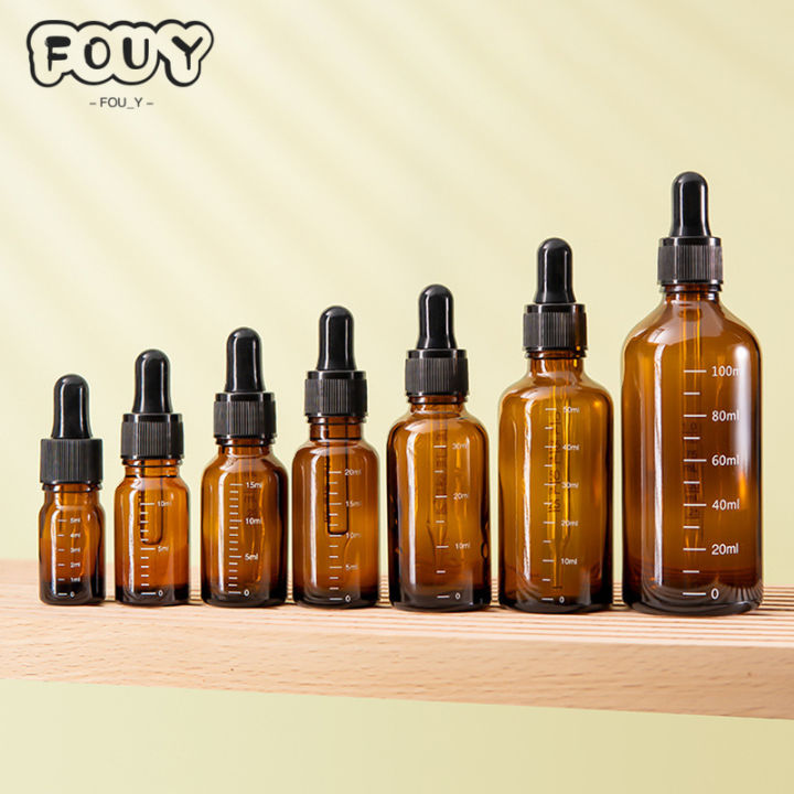 Graduated Dropper Bottles with Scale Reagent Eye Drop Amber Glass ...
