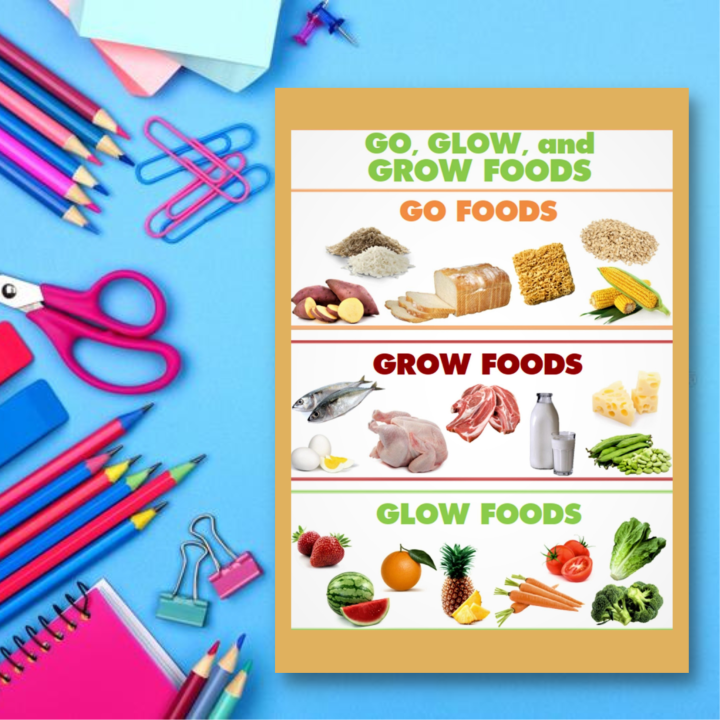 Go Glow Grow Foods Laminated Educational Charts | Lazada PH