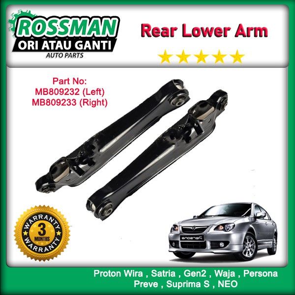Premium OEM Rear Lower Arm Proton Wira , Satria , NEO , Waja , GEN2 ...