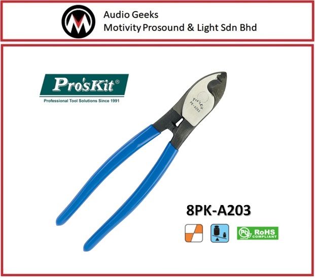 Pro'sKit 8PK-A203 Forging Cable Cutter - 210mm (Taiwan) | Lazada