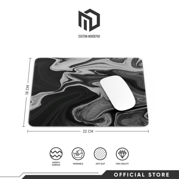 MD Mousepad | Marble A | Square Mousepad | Small Mouse pad Deskmat | MD ...