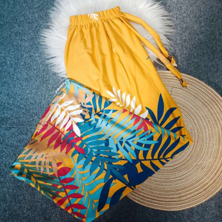 PRINTED WIDE LEG/SQUARE PANTS FOR WOMEN | Lazada PH