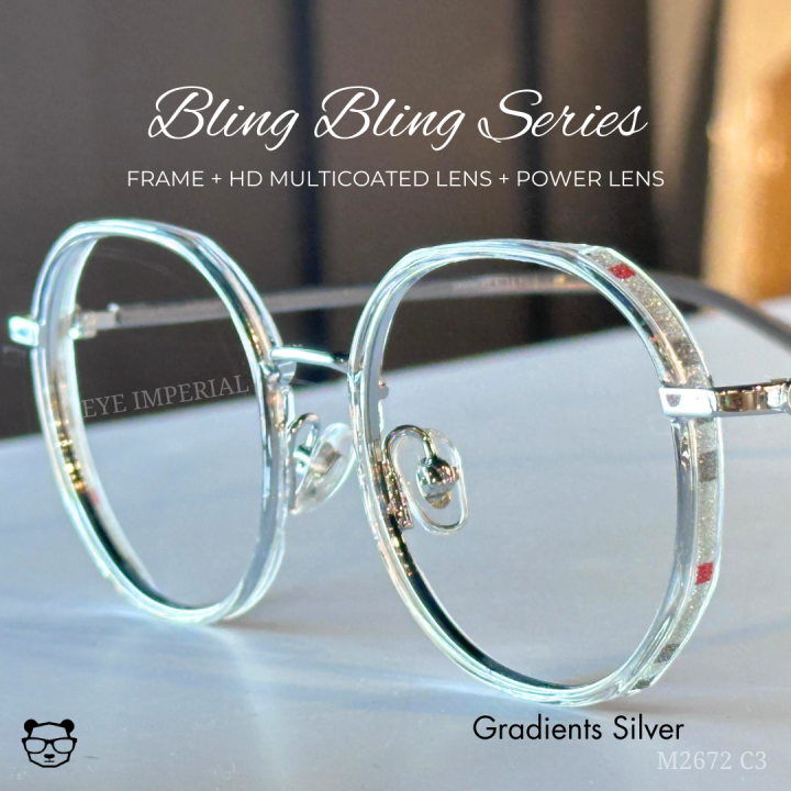 Eye Industry 2024 Bling Series Glasses Stylish Bling Frame Cermin Mata ...