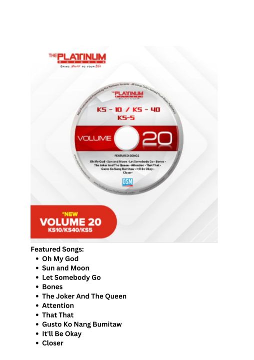 Volume 20 Updated CD KS10/KS40/KS5/KS-1 | Lazada PH