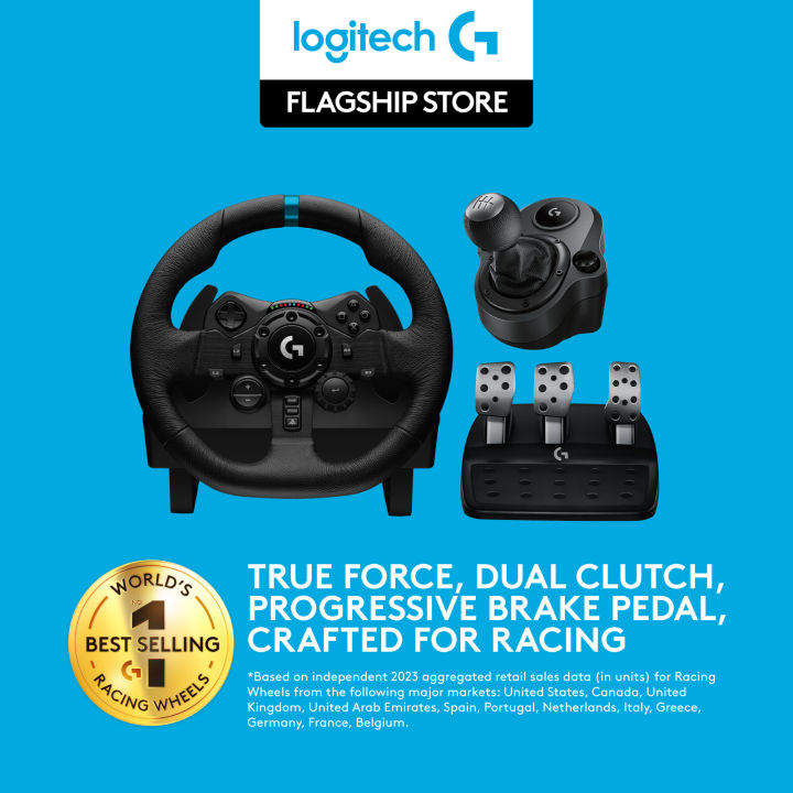 Logitech G923 True Force Wheel + Logitech Driving Shifter Bundling ...