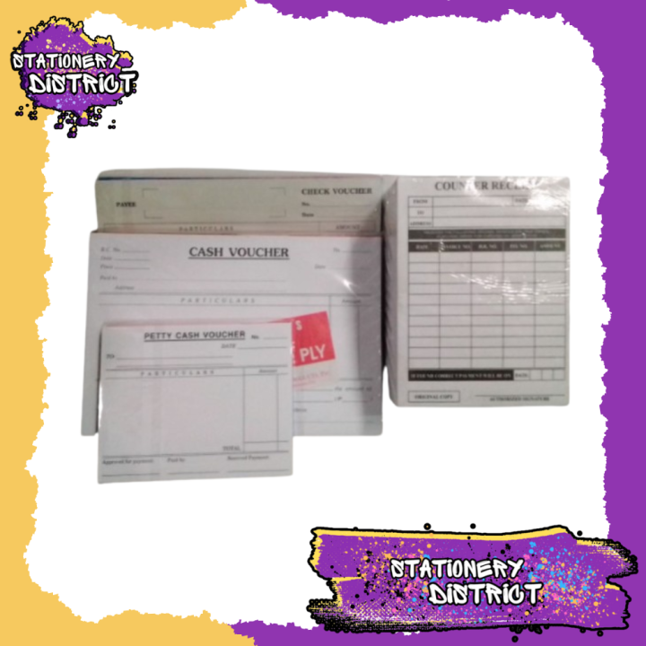 petty cash voucher, cash voucher, check voucher, counter form | Lazada PH