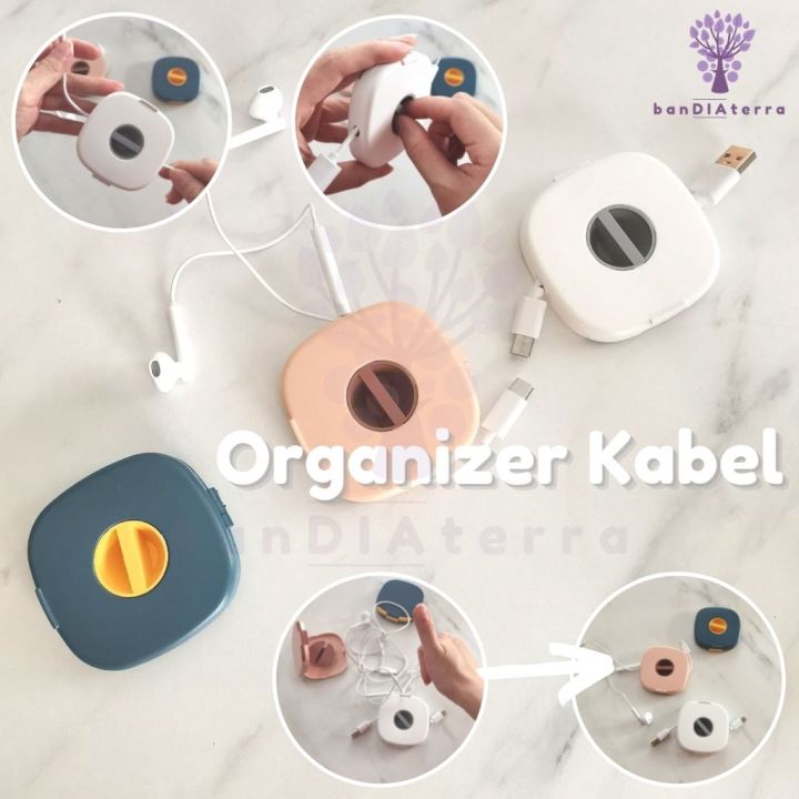 Bandiaterra Tempat Penyimpanan Kabel Data/Cable Data Organizer/Kotak ...