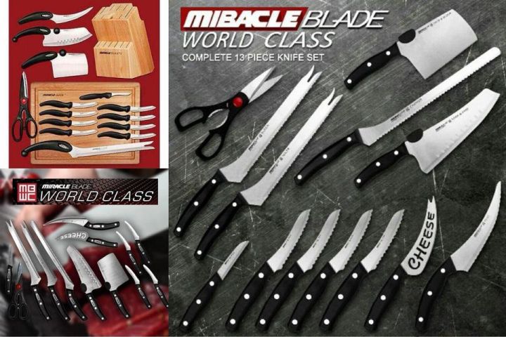JYL13 Pcs Complete Miracle Blade Stainless Steel Chopping Cutting ...