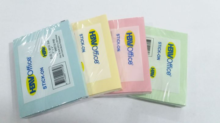 HBW OFFICE STICK-ON STICKY NOTES SOLD PER PAD | Lazada PH