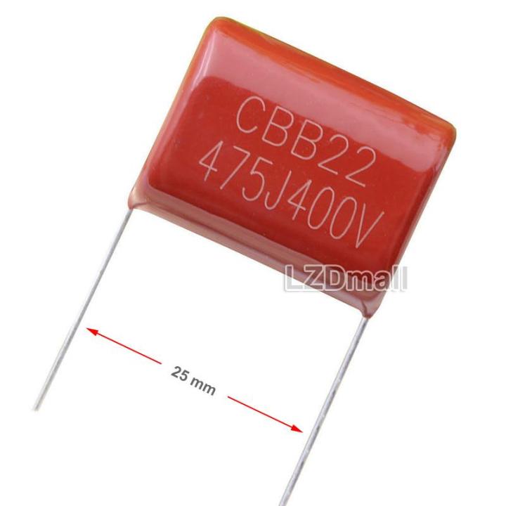 2pcs CBB Capacitor 475J400V 475K400V 475J 475K 400V 475 4.7uF CBB21 ...
