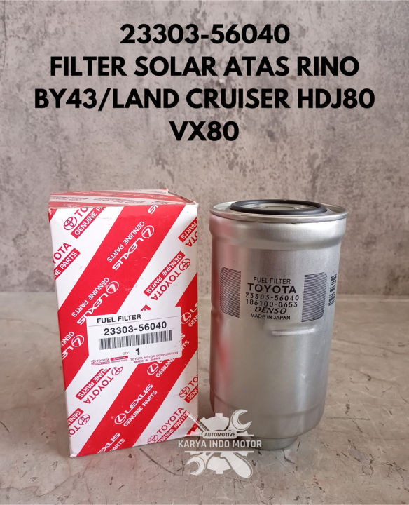 fuel filter up saringan solar atas Rino 14B Rino 115 23303-56040 ...