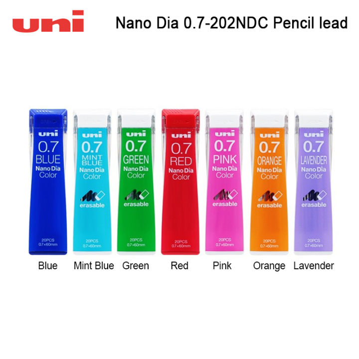 UNI Nano Dia 0.7-202NDC 0.7mm erasable color Mechanical pencil leads ...