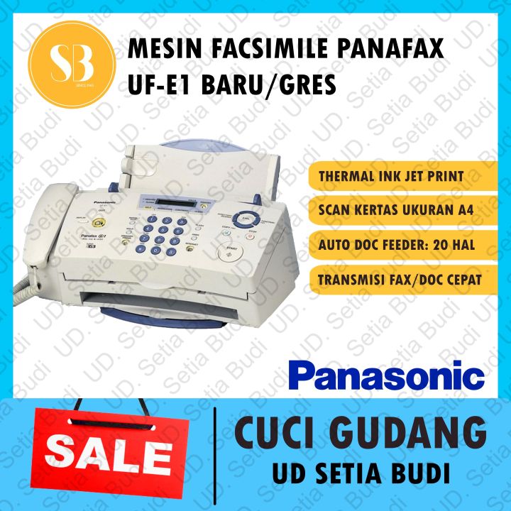 Mesin Facsimile Fax Panasonic Panafax UF-E1 Baru Gres | Lazada Indonesia