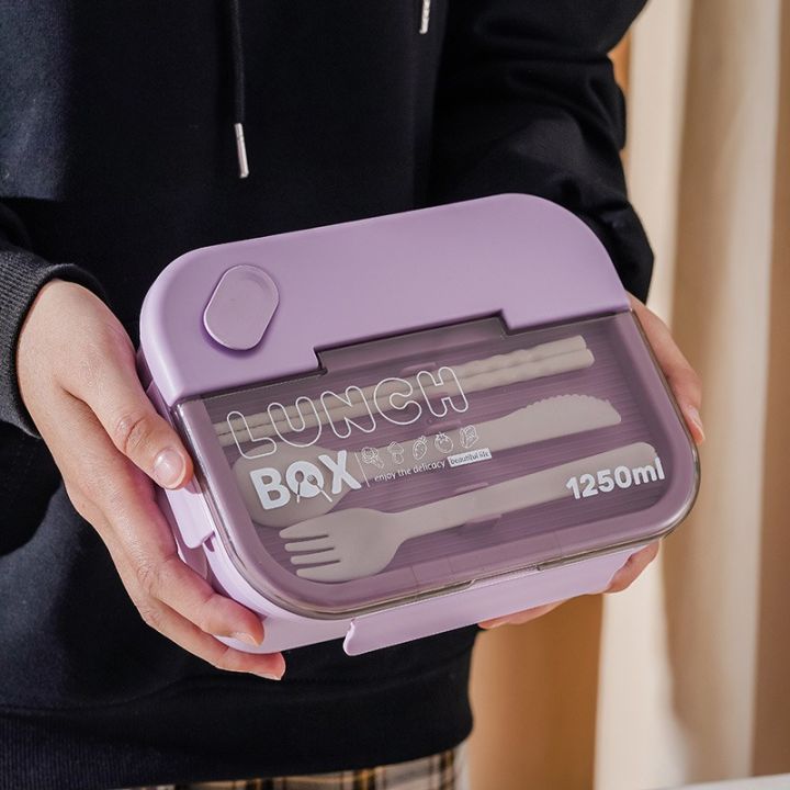 Student compartment lunch box Children's fruit lunch box can be heated ...