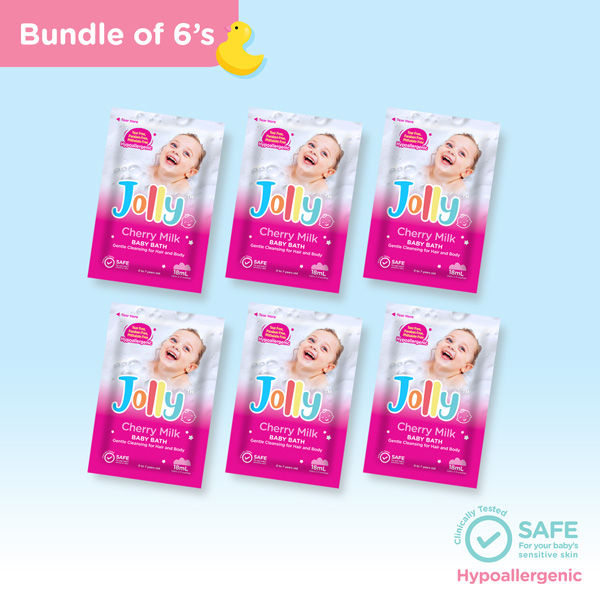 Jolly Baby Bath - Cherry Milk (Pack of 6) | Lazada PH