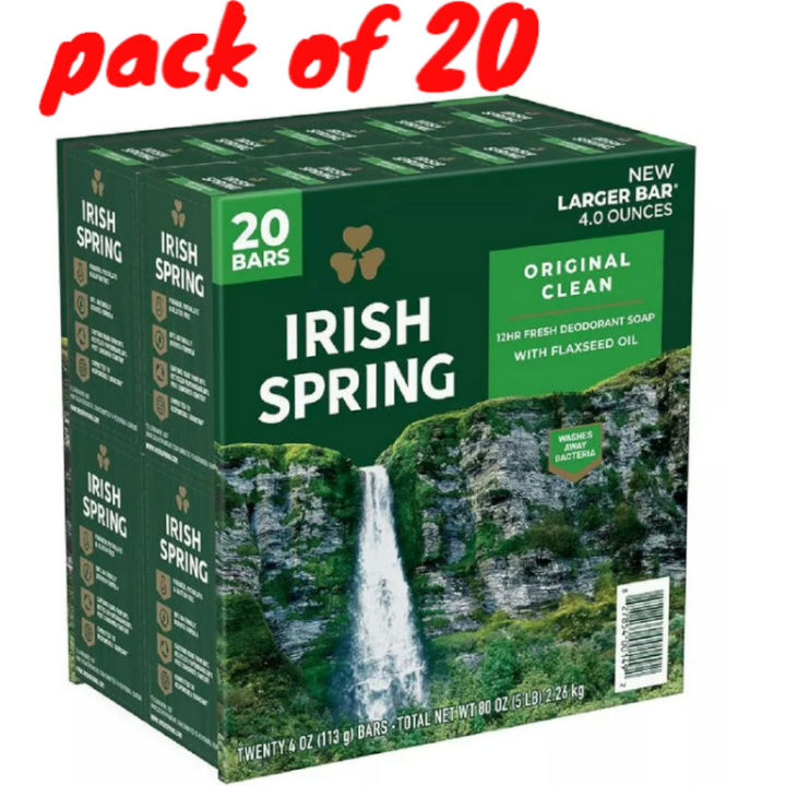 Irish Spring Original Clean Bar Soap (Pack of 20) | Lazada.co.th