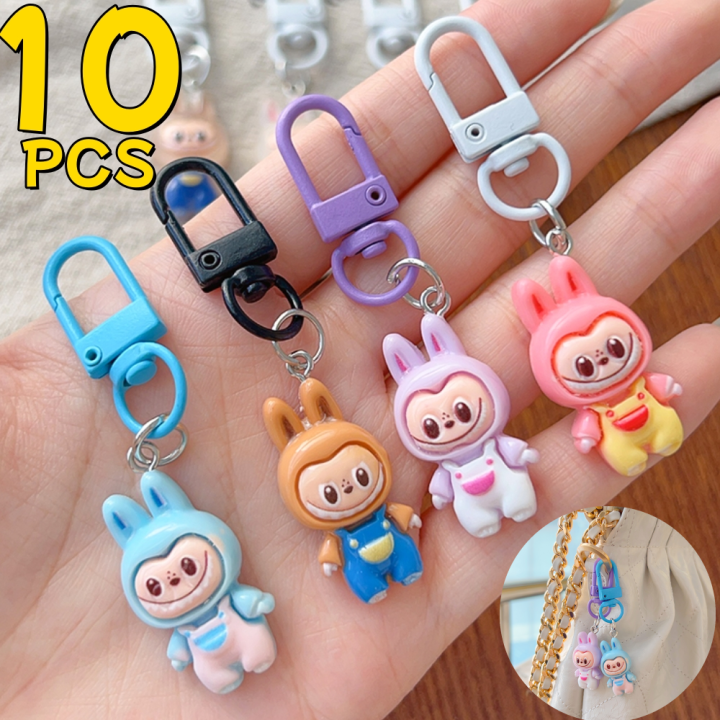 Cute Cartoon Labubu Little Sheep Car Keychain Pendant Portable Anti ...