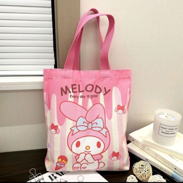 Tas Tenteng Sanrio Tas Jinjing Gambar Kuromi Cinnamoroll Pompurin ...