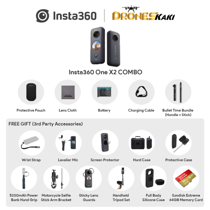 Insta360 ONE X2 Combo | Lazada