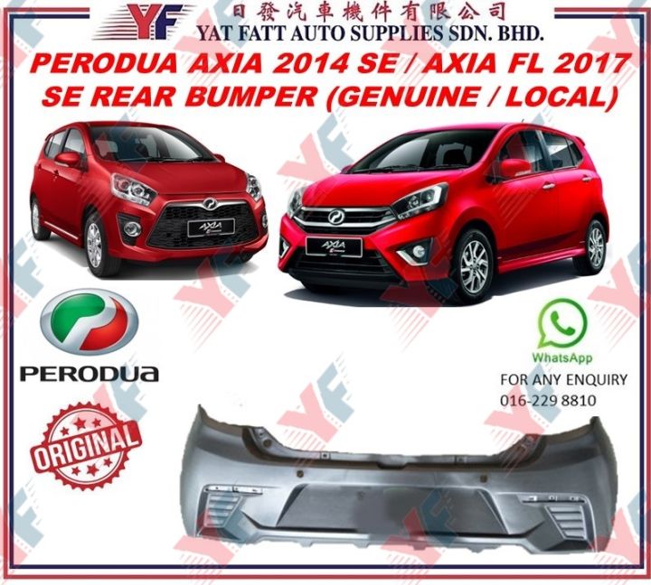 PERODUA AXIA 2014 SE / AXIA FL 2017 SE REAR BUMPER (GENUINE / LOCAL ...
