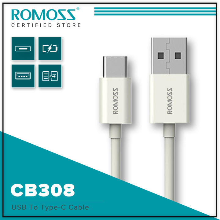 Romoss CB308 1M USB to Type C Charging Cable 3A Fast Charging Type C ...