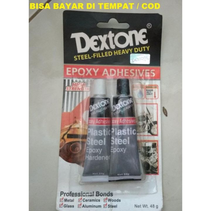 LEM DEXTONE CAMPUR BESI PLASTIK FIBER KERAMIK ORIGINAL ASLI - LIM / LEM / PEREKAT UNTUK BESI ...