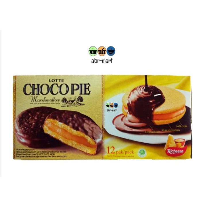 LOTTE CHOCO PIE KEJU 1 BOX 12 PCS ^^ | Lazada Indonesia