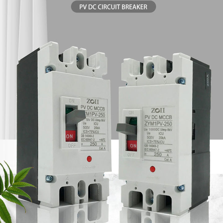 ZOII DC 1000V Moulded Case Solar PV MCCB Circuit Breaker 2P 20ka Safety Overload Protection ...