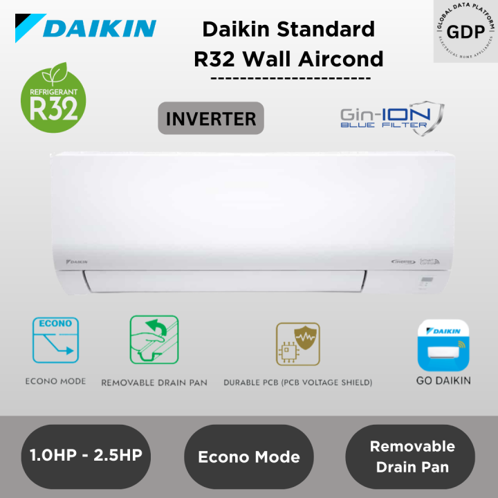 Daikin Standard Inverter Aircond FTKF25B/FTKF35B/FTKF50B/FTKF71B with ...