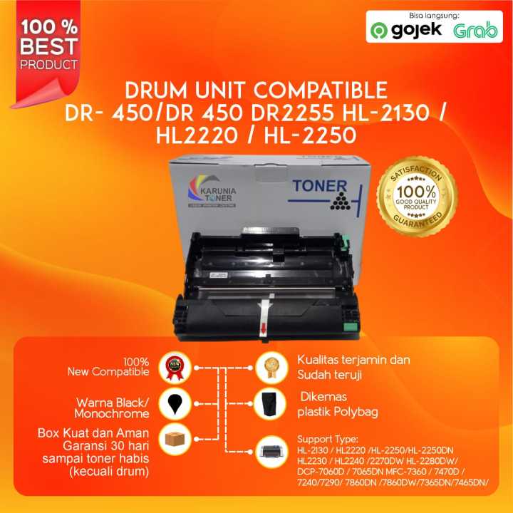 Drum Unit Compatible dcp7060 dcp7065 7065 dcp7055 DR450 | Lazada Indonesia