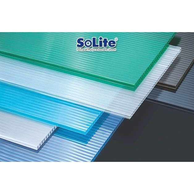 Atap Polycarbonate Solite 4mm Flat Transparant Clear Tembus Cahaya ...