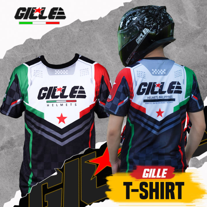 GILLE Full Sublimation T-Shirt Stretchable Jersey for Motorcycle Riders ...