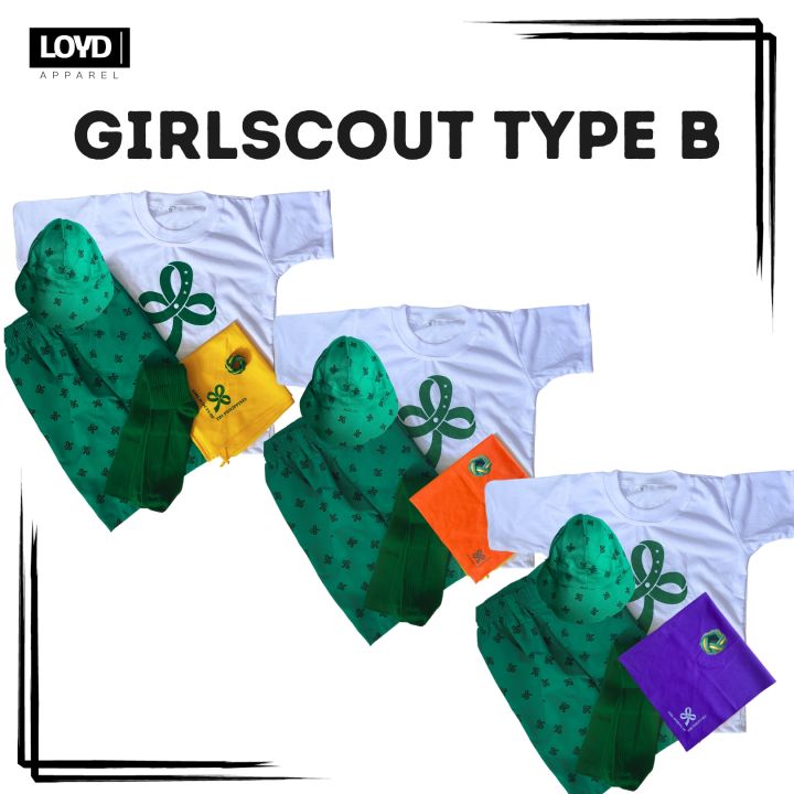 LOYDAPPAREL Senior Girl Scout Type B Complete Set of Uniform | Lazada PH