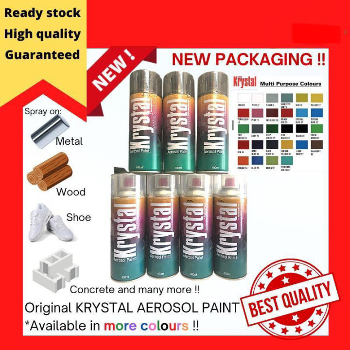 KRYSTAL SPRAY PAINT MOTORCYCLE SEMBUH WARNE SPRAY MOTOR H2 HI TEMP ...