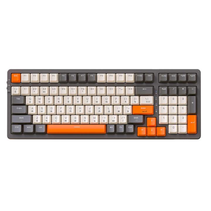 K8 Wireless Mechanical Keyboard Three Modes RGB Backlit Keyboard Silent ...