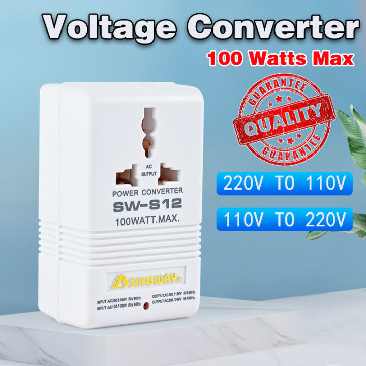 Converter Charger Voltage Transformer Power Supply 100 Watt Max Plug ...