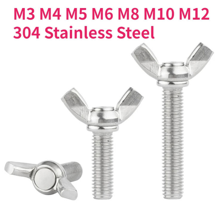 M3 M4 M5 M6 M8 M10 M12 304 A2-70 Stainless Steel Butterfly Bolt Wing ...