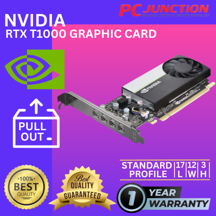 100% genuine NVIDIA QUADRO T1000 (VCNT1000-PB) GRAPHIC CARDS - 4GB DDR6 ...